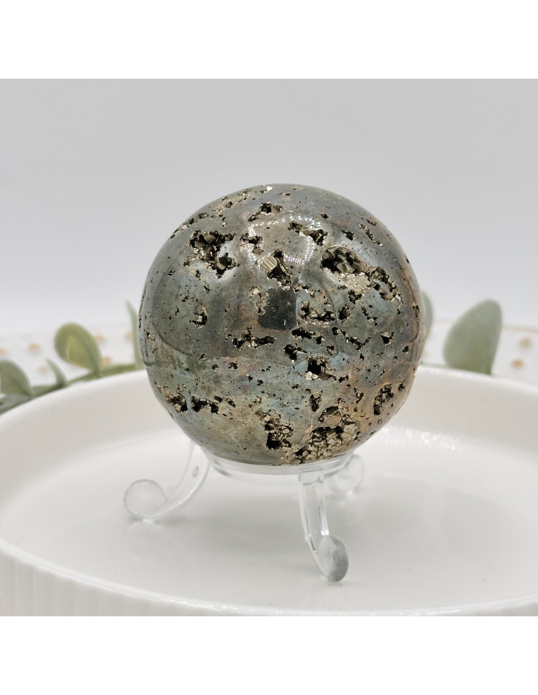 Esfera de Pirita para abundancia y poder personal